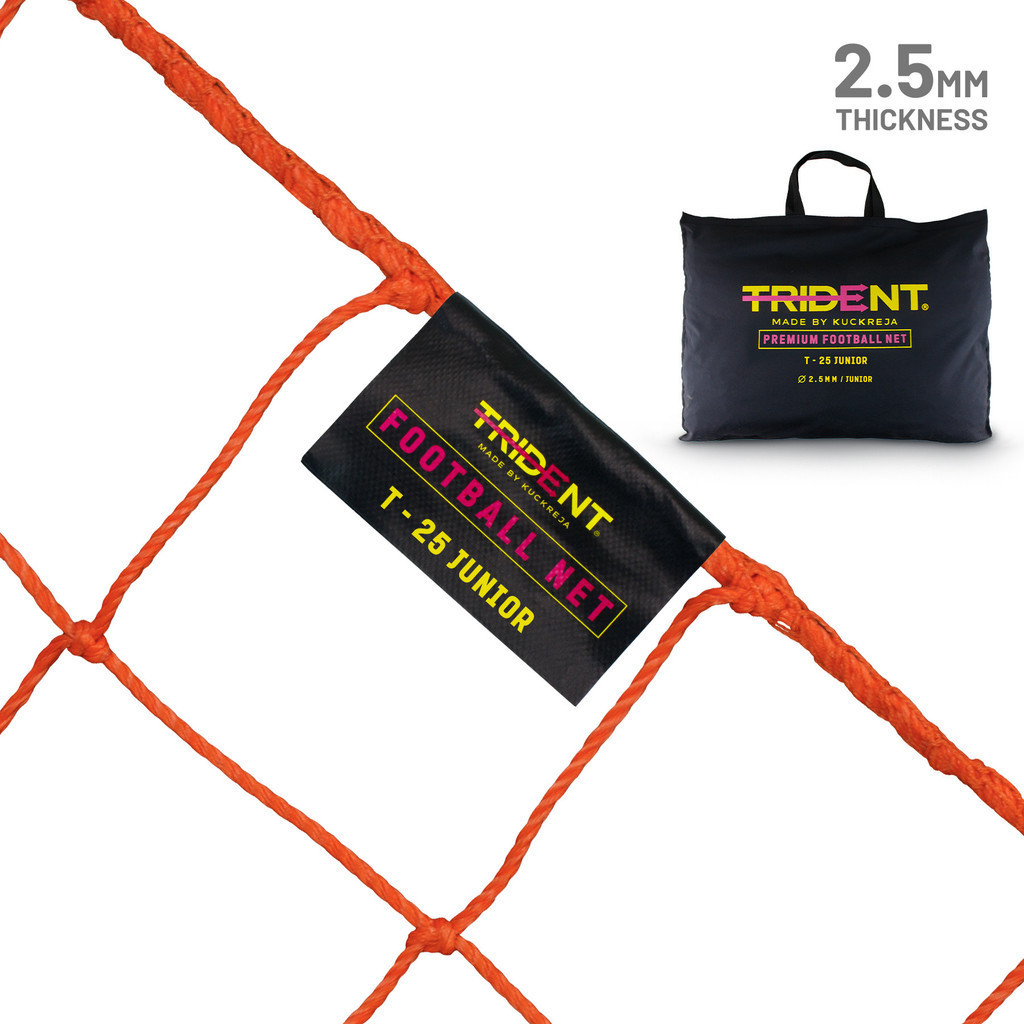 Trident T-25 ตาข่ายฟุตบอลจูเนียร์ (สีส้ม) | Shopee Thailand