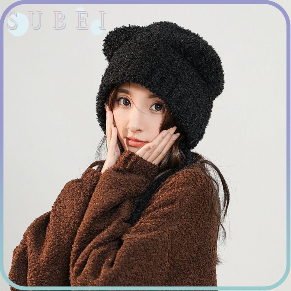 Sukaa หมวกบักเก็ต หมวกถัก ป้องกันหู สไตล์ญี่ปุ่น แฟชั่นฤดูใบไม้ร่วง ฤดู ...