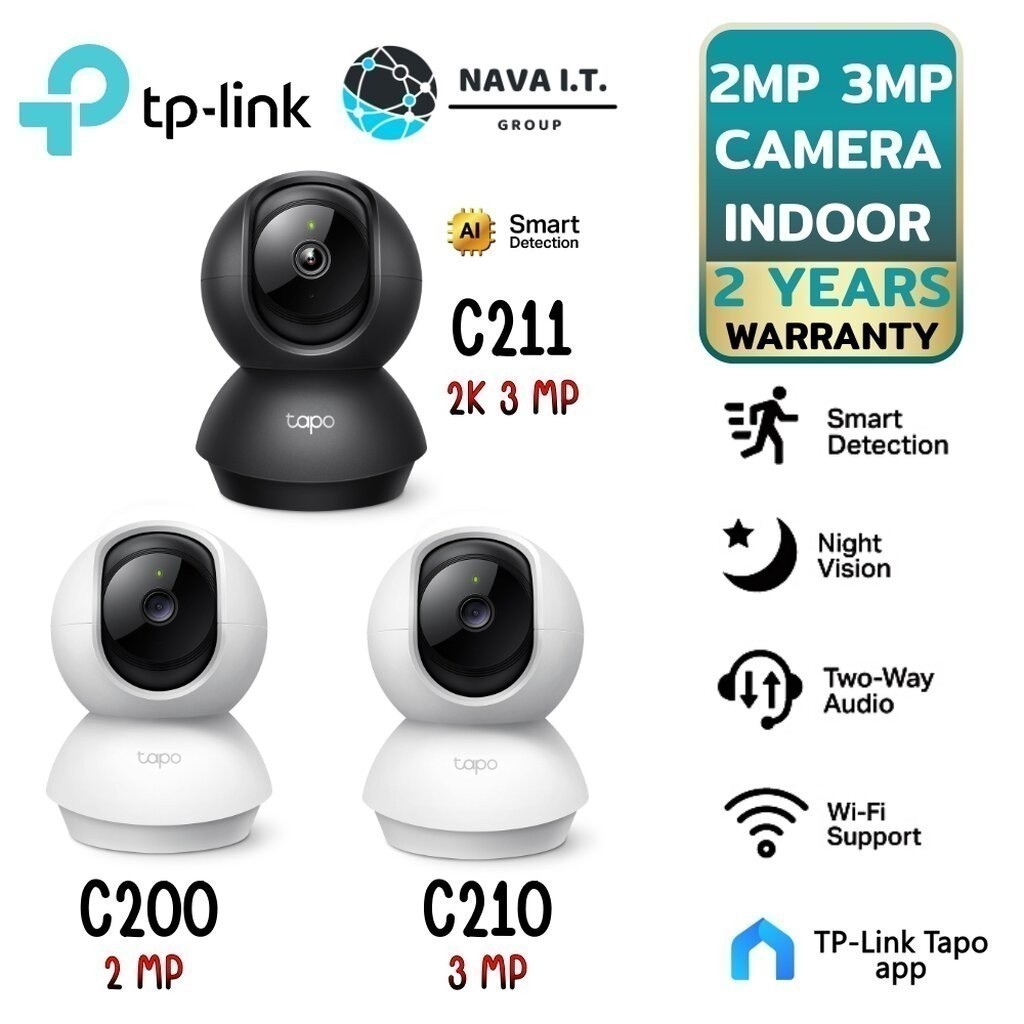 🛵มีส่งด่วน💨 TP-LINK TAPO C200C C200 C210 C211 C225 WiFi Camera กล้อง ...