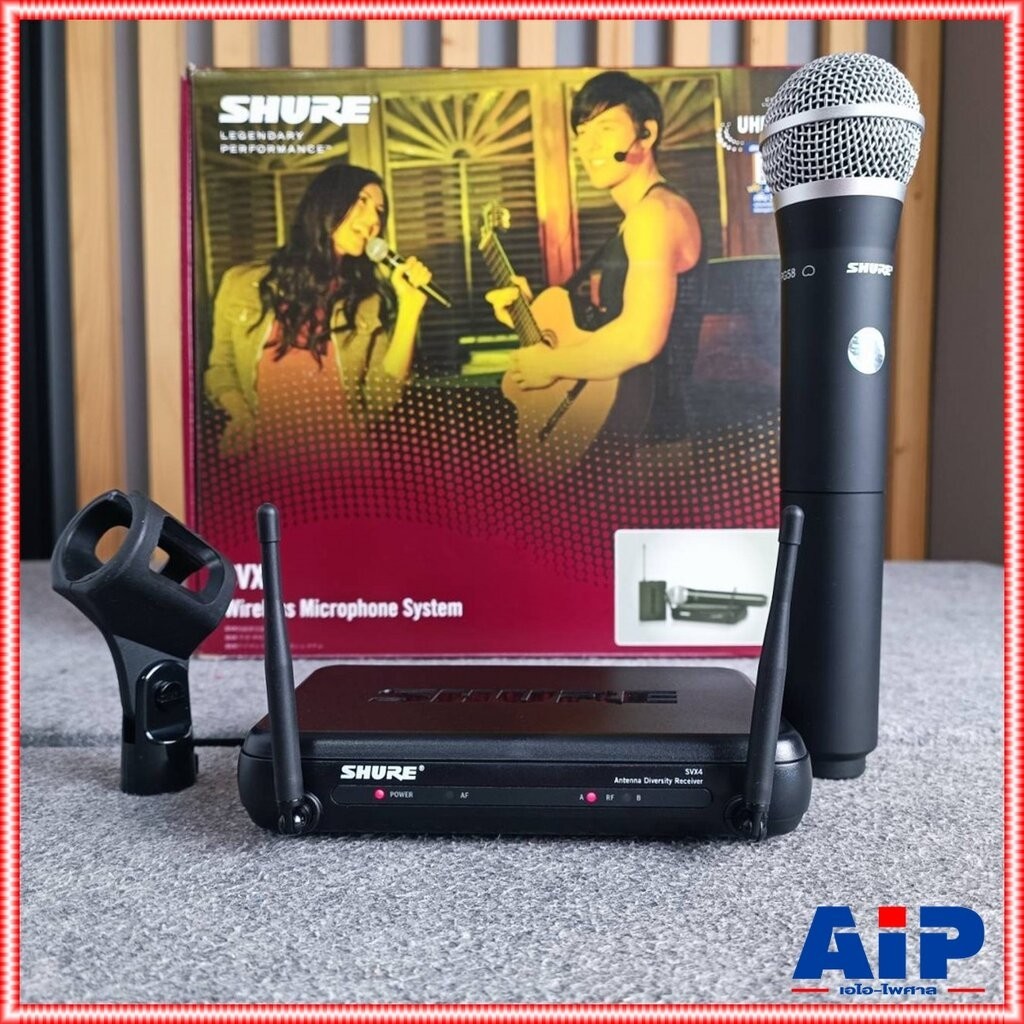 SHURE SVX24TH/PG58-M19 ไมค์ลอยถือ ชุดไมค์ลอยเดี่ยวแบบมือถือ ย่าน UHF ...