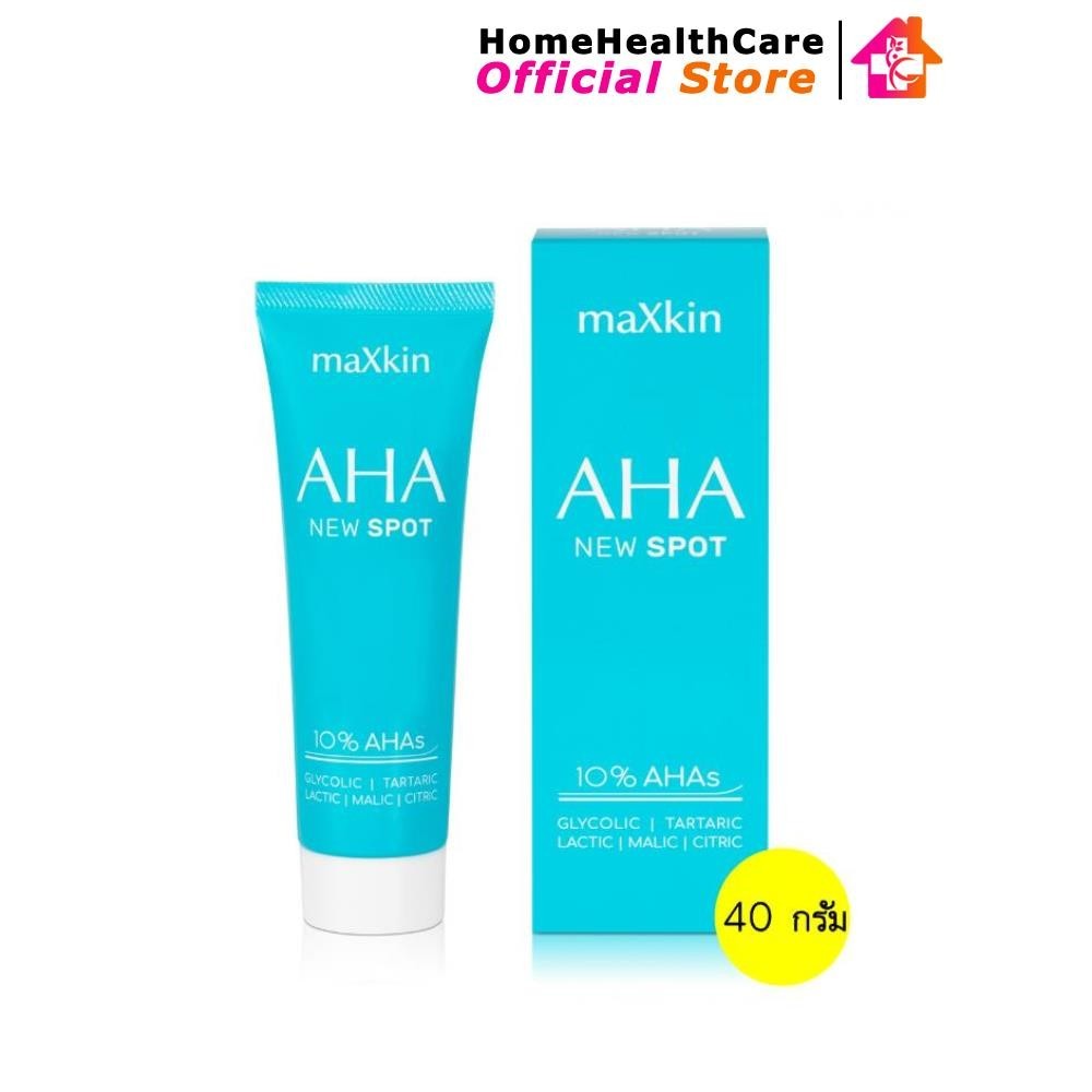 [ล็อตใหม่ ของแท้]MAXKIN AHA NEW SPOT 10% 40G เพิ่มประสิทธิภาพการผลัดเซลล์ผิว (3558) | Shopee ...