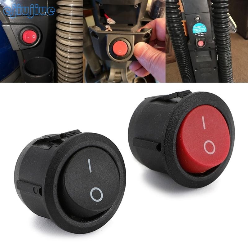 Cc 5 ชิ้น Round Toggle Switches 2 Pin Rocker Switches สวิตช์ปุ่มกด ...