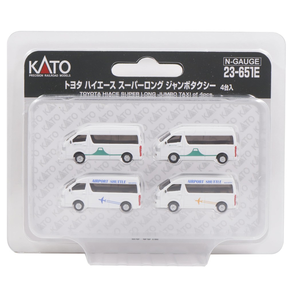 Kato N Gauge Toyota HiAce Super Long Jumbo Taxi Set 4, 23-651E, อุปกรณ์ ...