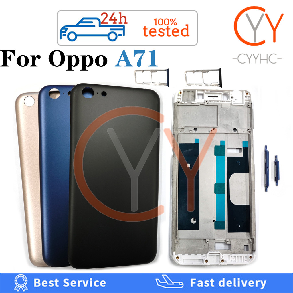 สําหรับ OPPO A71 CPH17 CPH1801 ฝาหลังแบตเตอรี่ปุ่มปรับระดับเสียงปิด ...