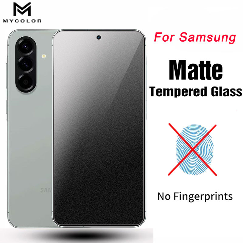 ฟิล์มกระจกด้าน แบบ ช่วยลดรอยนิ้วมือ Samsung ss Galaxy A56 A55 A54 A36 A35 A26 A25 A16 A15 A14 ...