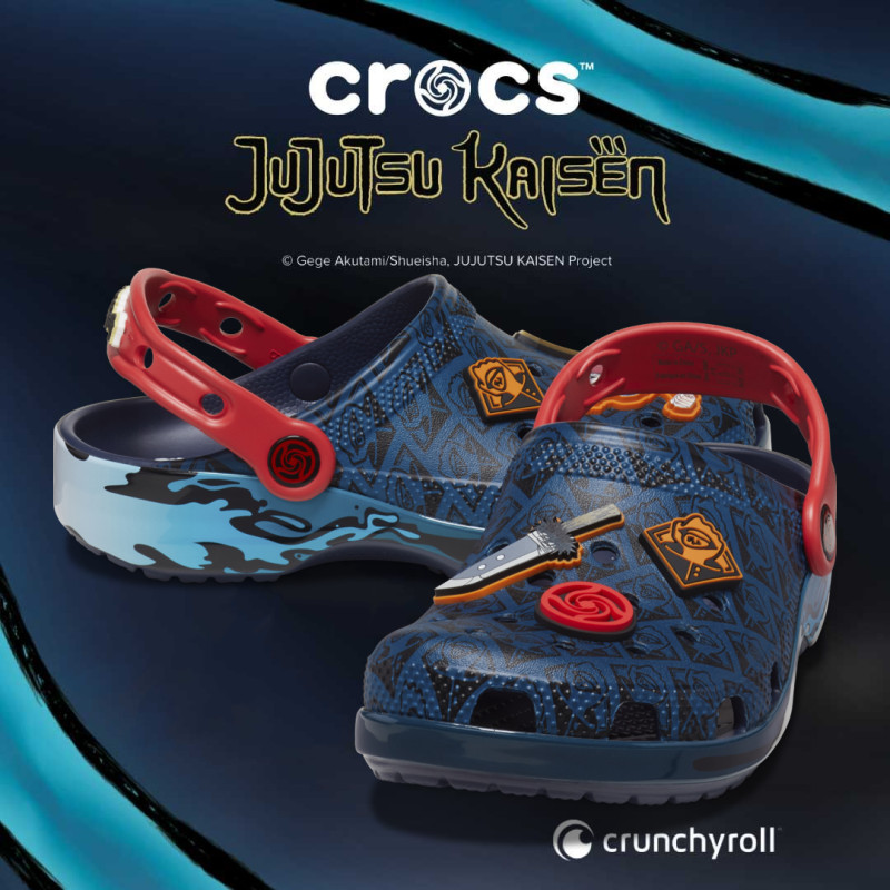 crocs เด็ก Jujutsu Kaisen Classic Clog รองเท้าแตะหัวโต รองเท้าแตะชายหาด ...