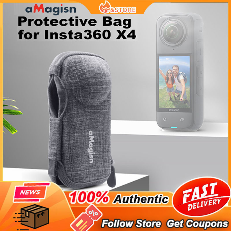 【ใหม่】aMagisn Insta360 X4 กระเป๋ากล้องแอคชั่น X4 ขนาดเล็ก แบบพกพา ...