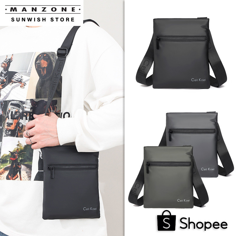 Sunwish STORE-Celi Koel- No.3892 ไนลอนกันน ้ ํา Man กระเป ๋ าสะพายขนาด ...