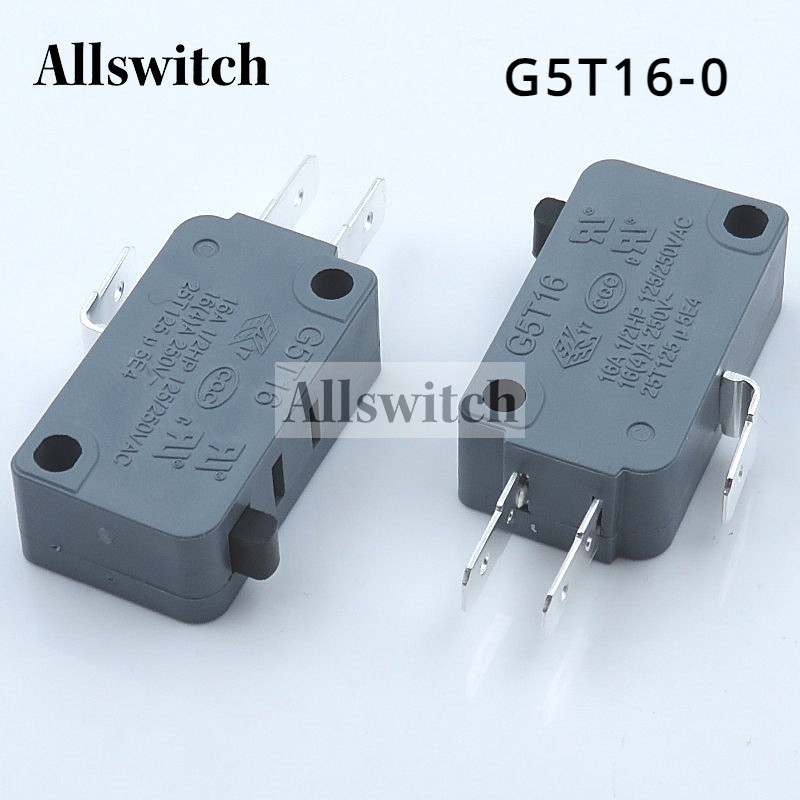 Zingear G5T16-0 Micro Switch 3Pin 16A 250V AC Silver Pin Contact Limit ...