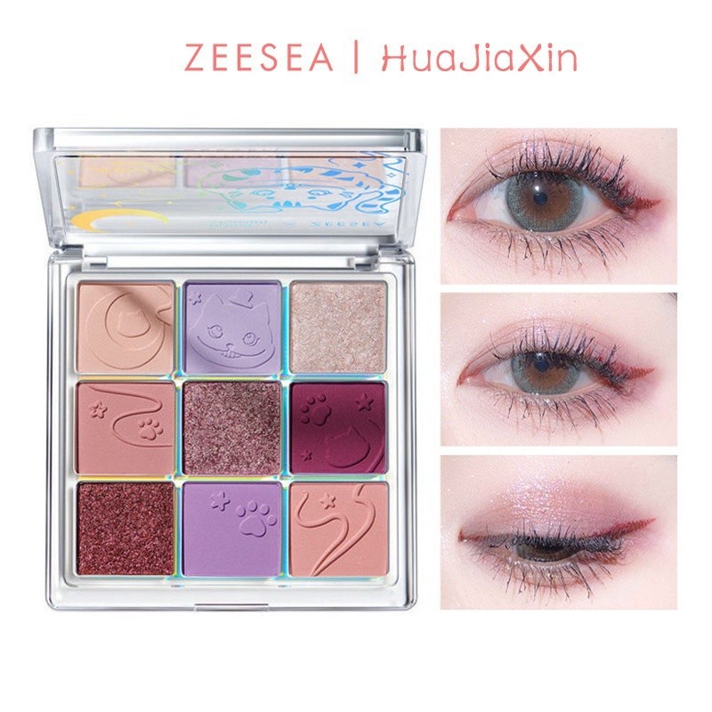 Zeesea ZEESEA อายแชโดว ์ 9 สี Alice Fantasyland 9 สี Super Hot Glitter Eyeshadow Palette ...