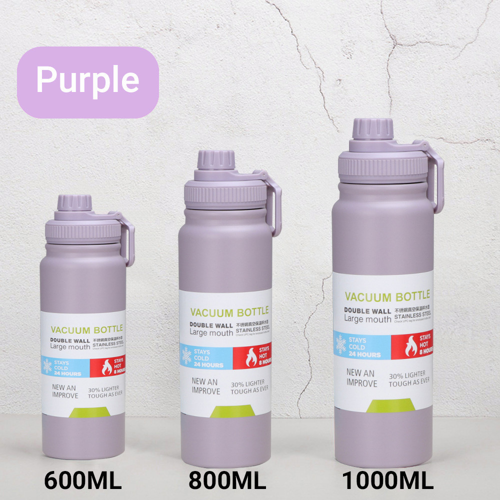 แก้วเก็บความเย็น กระบอกน้ำเก็บความเย็น 600ml,800ml,1000ml สแตนเลส 316 กระบอกน้ำ ได้ยาวนาน กระติก ...