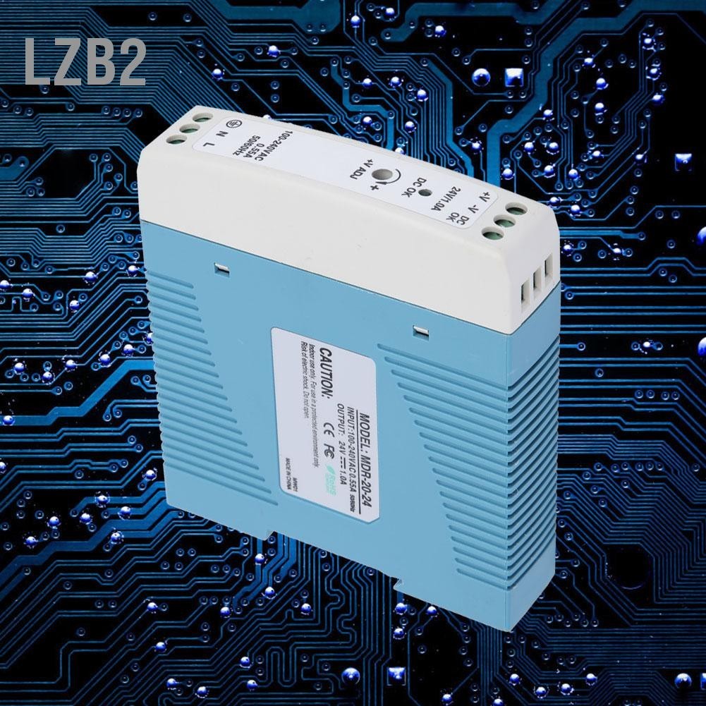 LZB2 MDR-20-24 แหล่งจ่ายไฟราง Din แหล่งจ่ายไฟสวิตช์เอาต์พุตเดี่ยว | Shopee Thailand