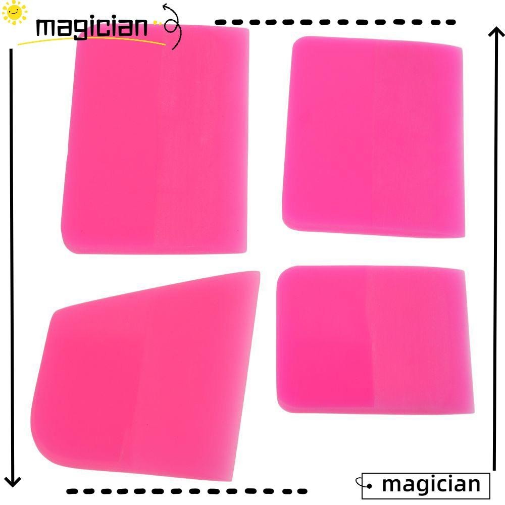 Mag 4 ชิ ้ นยางนุ ่ ม Scraper, 4 ขนาด TPU PPF Squeegee, Non-Scratch เครื ่ องมือ Rose สีแดงขนาด ...