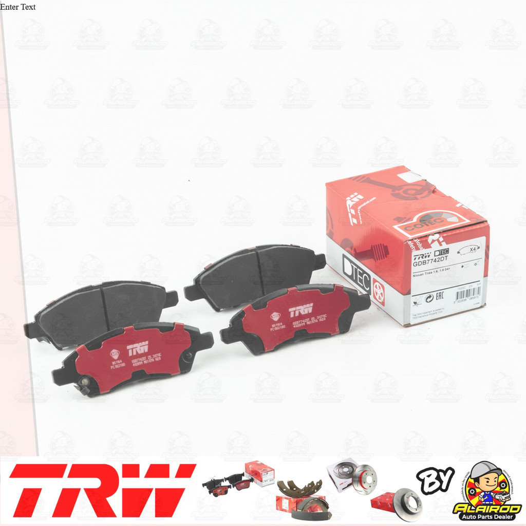 TRW ผ้าเบรคหน้า Nissan ALMERA (N17) ปี 2012-2019 TRW ATEC GDB 7742 AT | Shopee Thailand