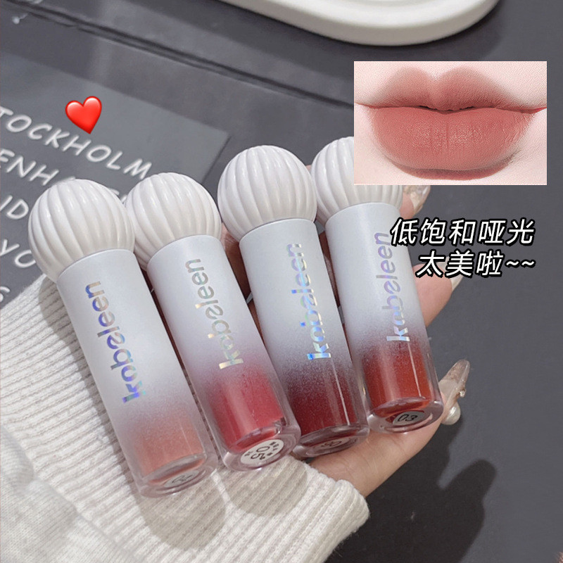 [Huahua Exclusive] kobeleen Mushroom Head Lip Glaze Velvet Matte Low ...