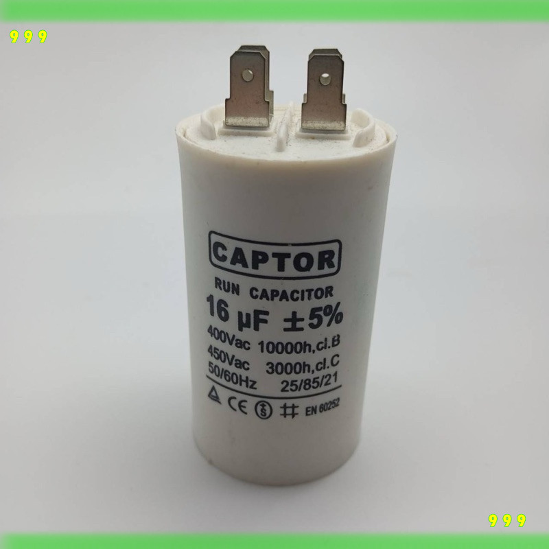 16UF450V Cotora แคปสตาร์ท คาปาซิเตอร์สตาร์ท ขนาด 50uF ถึง 500uF ใช้ได้ตั้งแต่ขนาด 250v 330VAC ...