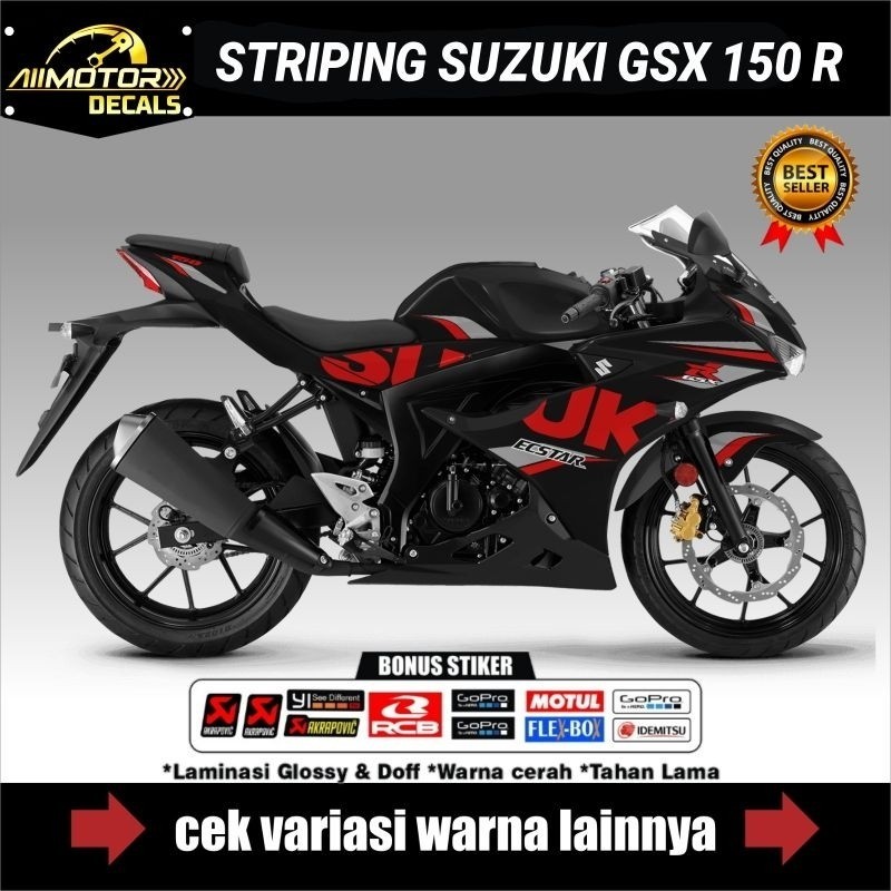 Striping SUZUKI GSX 150R ORI / DECAL STICKER LIST VARIATIONS GSX 150 R ...