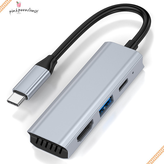 Dpp USB C Hub Adapter 3-Port USB C Hub Data Adapter Multiport 4K HD ...