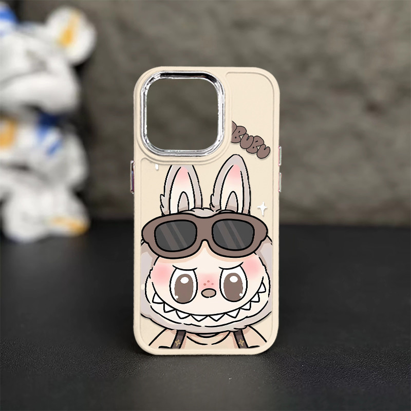 แว่นกันแดดน่ารัก Labubu บุคลิกภาพซิลิโคน Hard Shell สําหรับ Iphone 12 ...