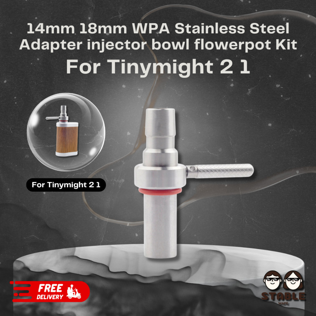 (Delivery 24 H.) 14 18mm WPA Stainless Steel Adapter injector bowl ...
