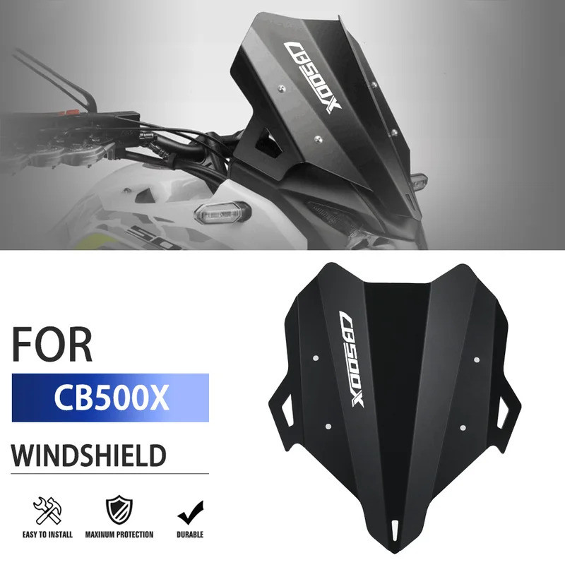 Cb500x อุปกรณ์มอเตอร์ไซค์ CNC สปอยเลอร์กระจกหน้ารถ Air Wind Deflector ...