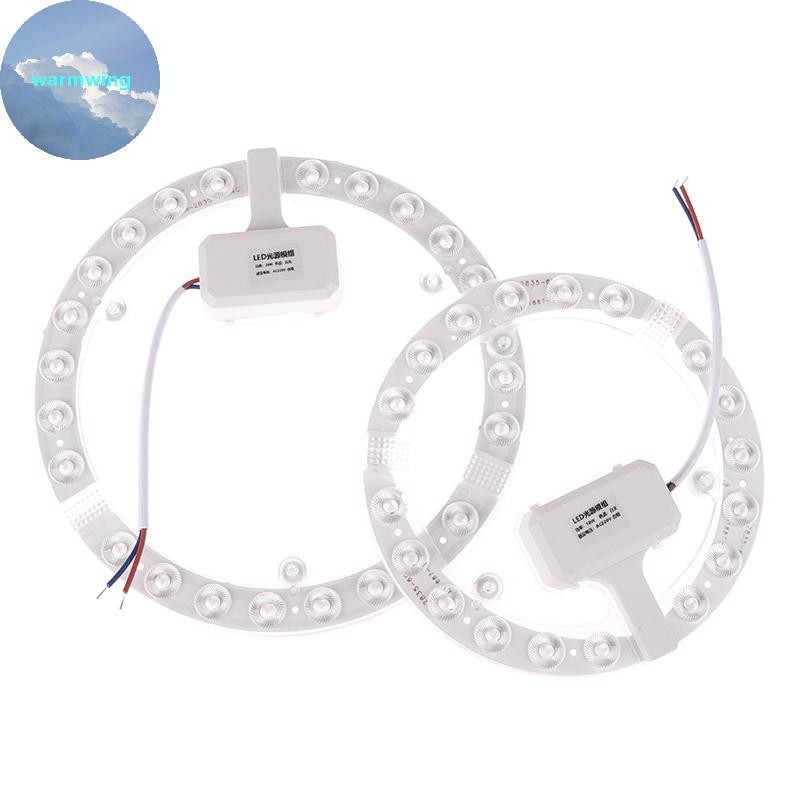 Warmwing 1 ชุด 12 W 18 W 24 W 36 W 48 W Led แผงแผงเปลี่ยนพัดลมเพดานโคมไฟติดผนังโมดูลกลม 220 V ...