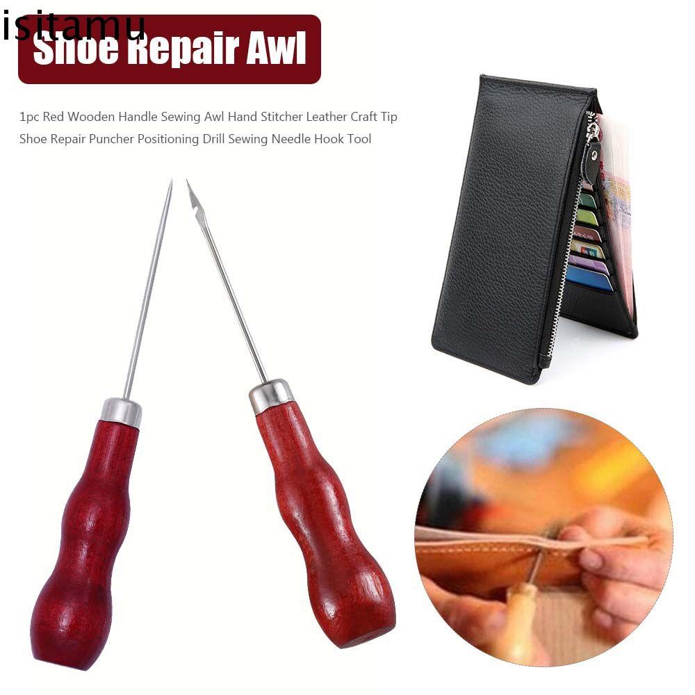 Isitaft เย็บ Awl 1 ชิ้นเจาะ DIY หนังหัตถกรรมรองเท้าจักรเย็บผ้า ...