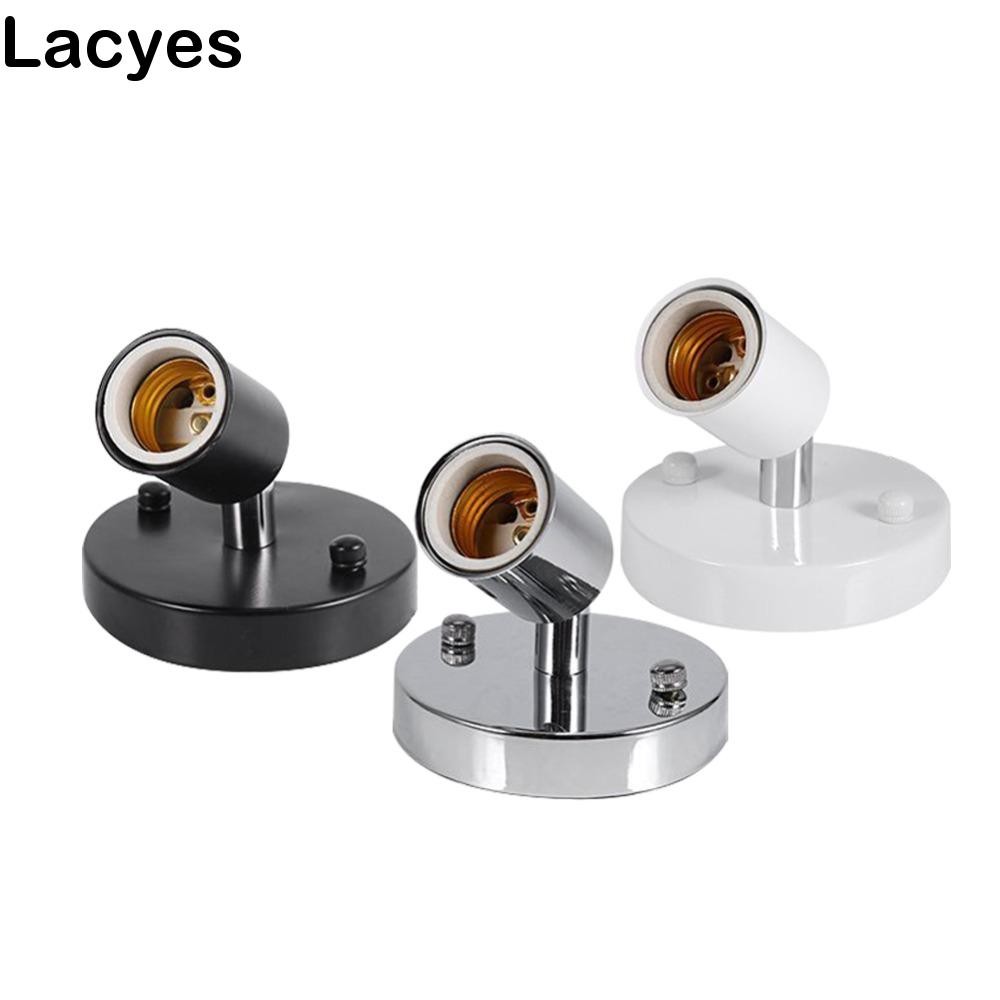 Lacyes ที่ใส่หลอดไฟ หลอดไฟสกรูบ้านโลหะ E27 180 องศา เต้ารับไฟโบราณ | Shopee Thailand