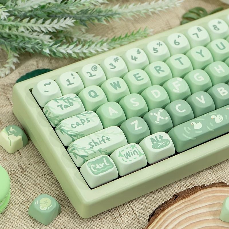 Spring Outing Keycap MOA Profile Matcha Green Theme วัสดุ PBT DYE-SUB ...