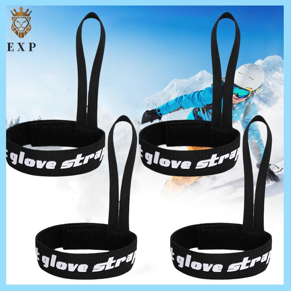 [explosion1.th] 4 ชิ้นถุงมือความปลอดภัยสายรัดถุงมือสกีป้องกันการสูญหายที่ใส่สายจูงสําหรับถุงมือ ...