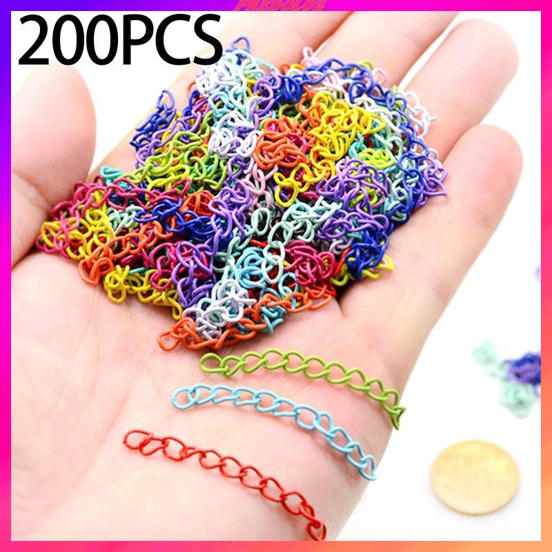 [Predolo2] 200x Tail Extender Chain พวงกุญแจเชื่อมต่อมัลติฟังก์ชั่น DIY ...