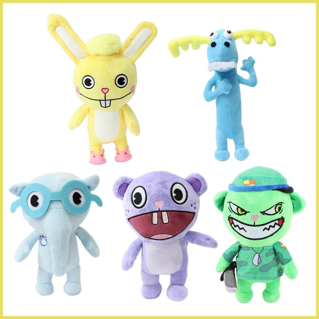 Happy Tree Friends ของเล่นตุ๊กตา HTF การ์ตูนอะนิเมะตัวละครอุปกรณ์ต่อ ...