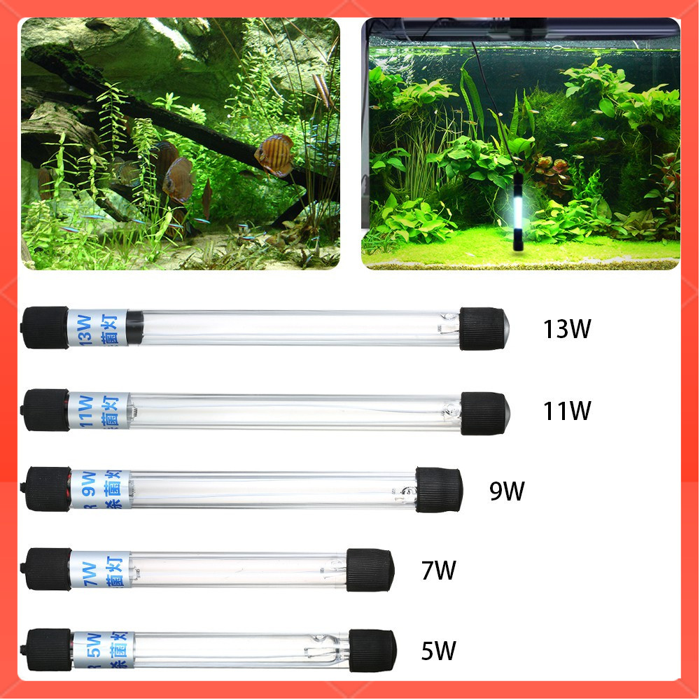 13W UV Light Sterilization Lamp Submersible Ultraviolet Sterilizer Water Disinfe | Shopee Thailand
