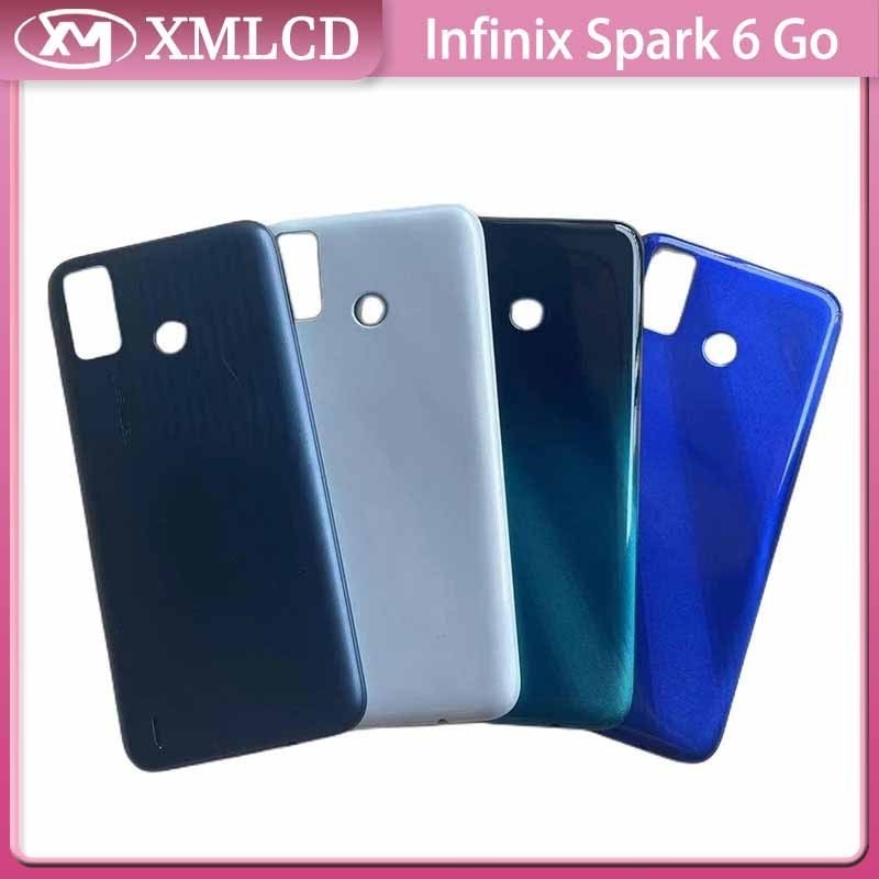 Tecno Spark 6 Go ฝาหลังแบตเตอรี่ KE5j KE5k KE5 ด้านหลังแผงเคสด้านหลัง ...