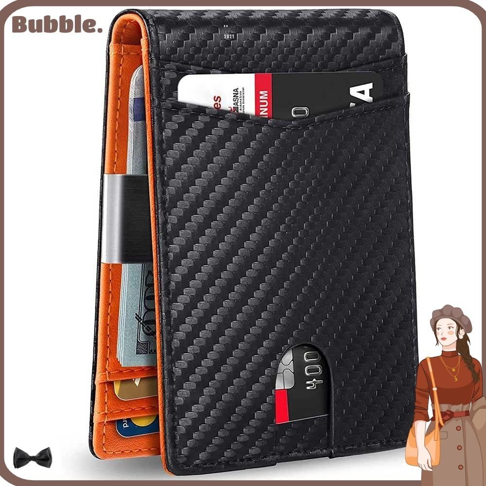 Bubble Mens Slim Wallet Minimalist ID Credit Card Holder Thin Small ...