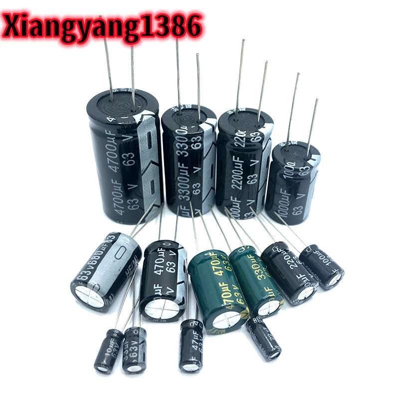 10pcs 10V อลูมิเนียม Electrolytic Capacitor 100UF 150UF 220UF 330UF ...
