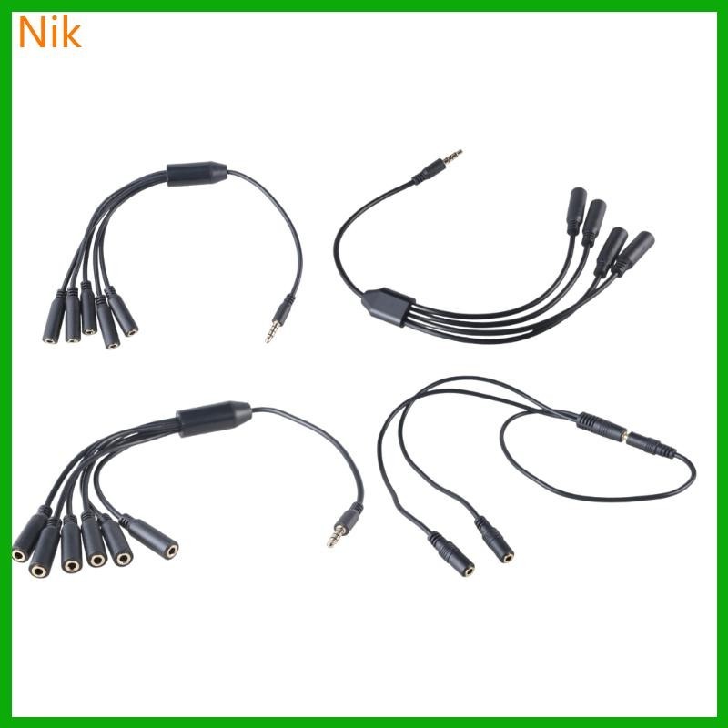 Nik 30 ซม . 3 5 มม.หูฟังแยกสาย 3 5 มม.สเตอริโอ AUX สายไฟ 4 ส ่ วน ...