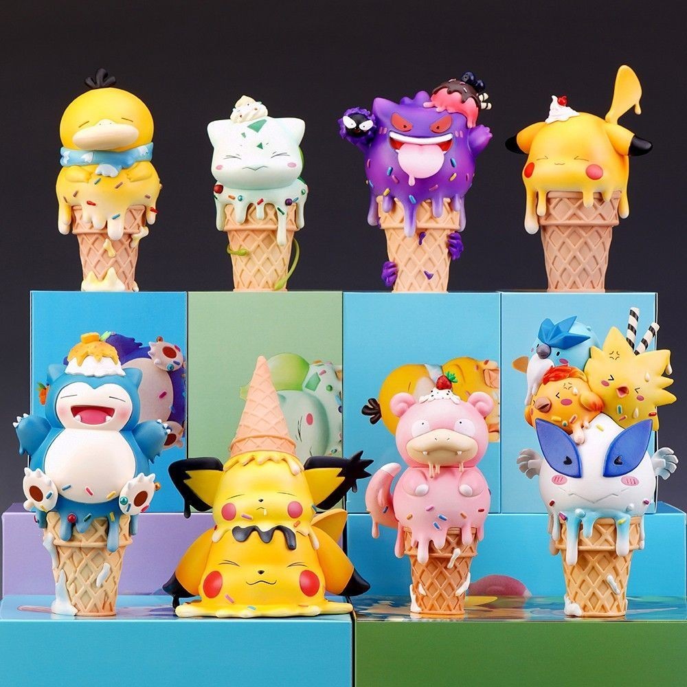 Pokémon Pokémon Cone Ice Cream Series Pikachu ตุ๊กตาการ์ตูนน่ารัก ...