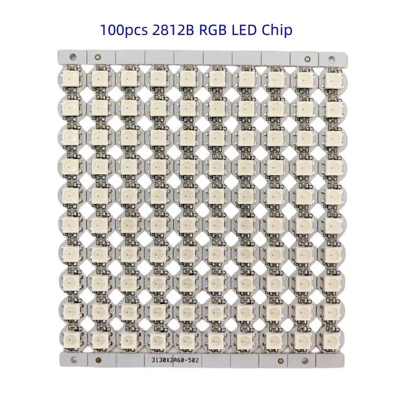 20/50/100pcs DC5V WS2812B LED ลูกปัดแอดเดรส WS2811IC RGB 2812B LED ฮีทซิงค์บอร์ด SMD 5050 RGB ...