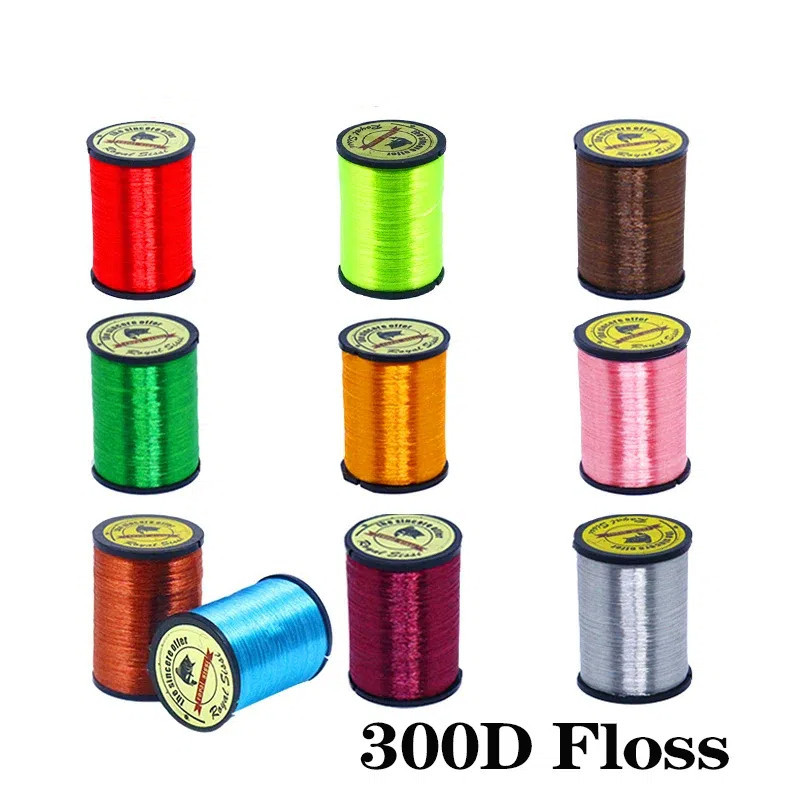 Fly Tying Super Floss Thread ขี้ผึ้งสูง 300D Fly Tying เส้นด้าย Silky ...