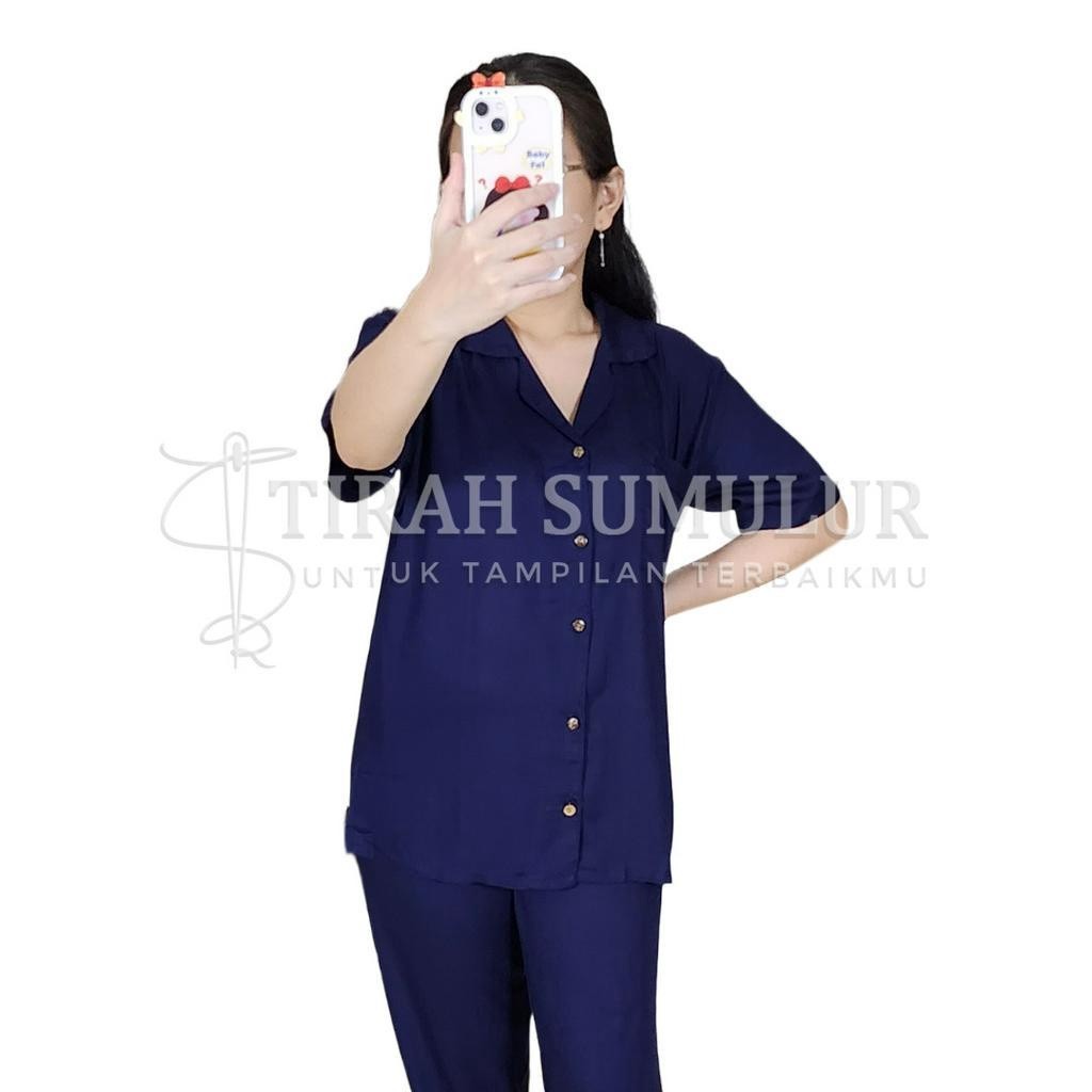 คิราน่า PAJAMA P302 | ชุดนอนคอปก | ชุดนอนกระดุมหน้าเต็มตัว | Busui friendly | วัสดุเรยอนพรีเมียม ...