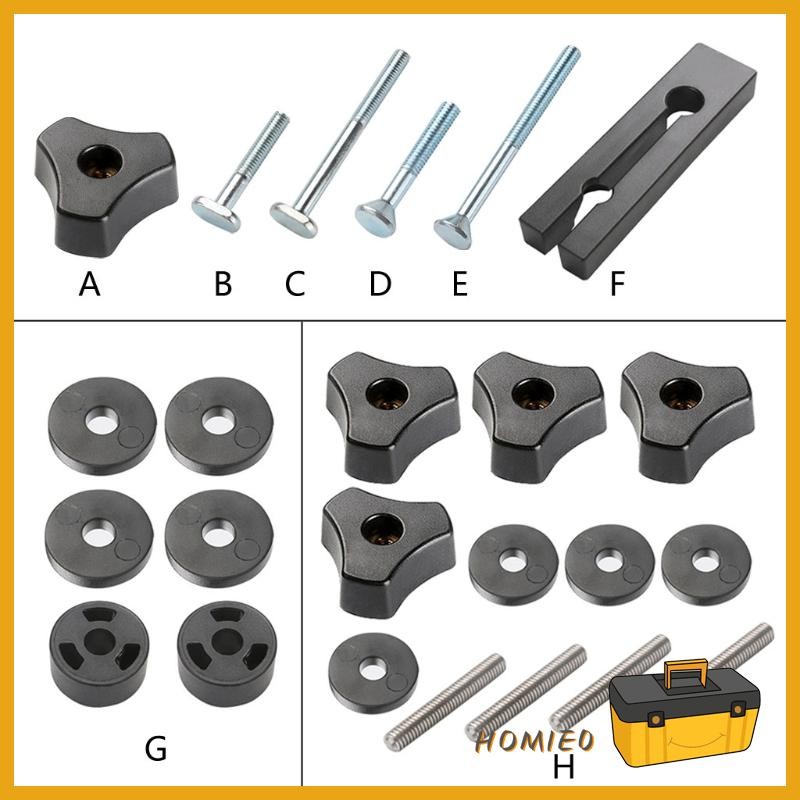 Homie0 M6-40T M6-70 Nut Quick Acting Hold Down Clamp T-Track Miter Slot ...