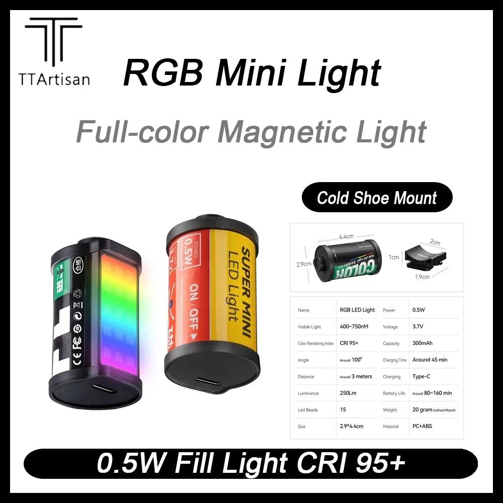 Ttartisan Mini Magnetic LED Light สําหรับเลนส์กล้องการถ่ายภาพ Vlog สต ...