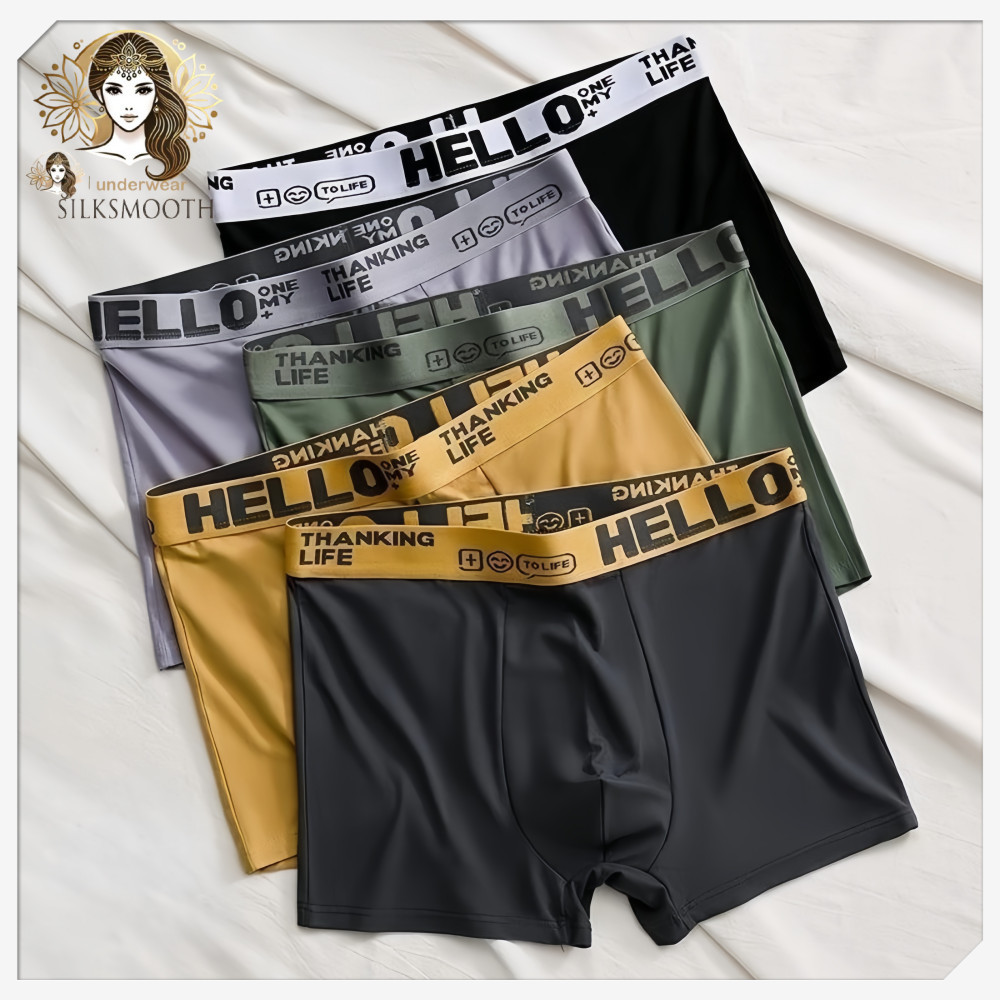 #143 กางเกงในบ็อกเซอร์ กางเกงในผู้ชายขาสั้น Size L-4XL เนื้อผ้านิ่ม สวมใส่สบาย ระบายอากาศได้ดี ...