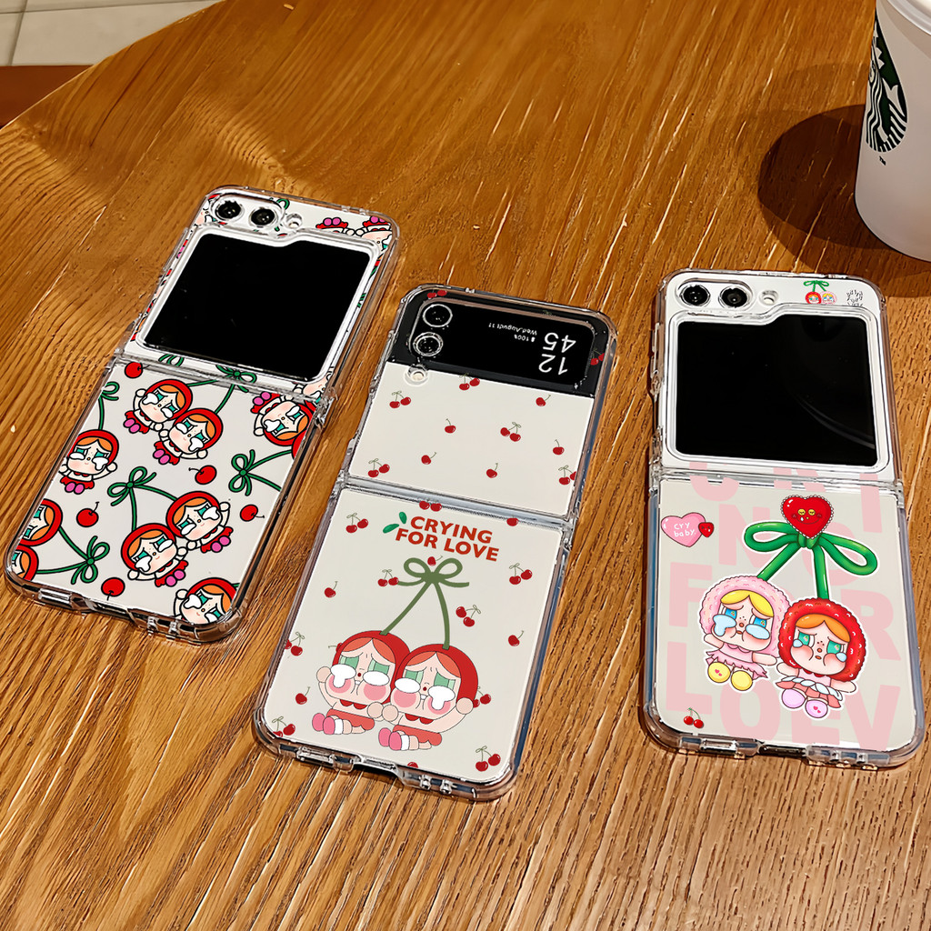 Samsung Galaxy Z Flip 7/6/5/4 วันวาเลนไทน์ POP MART Cherry Crybaby Cry ...