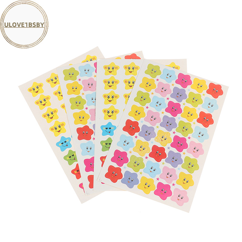 Ulove1bsby 400pcs Smile Stars Decal School Children Kids Teacher Label ...
