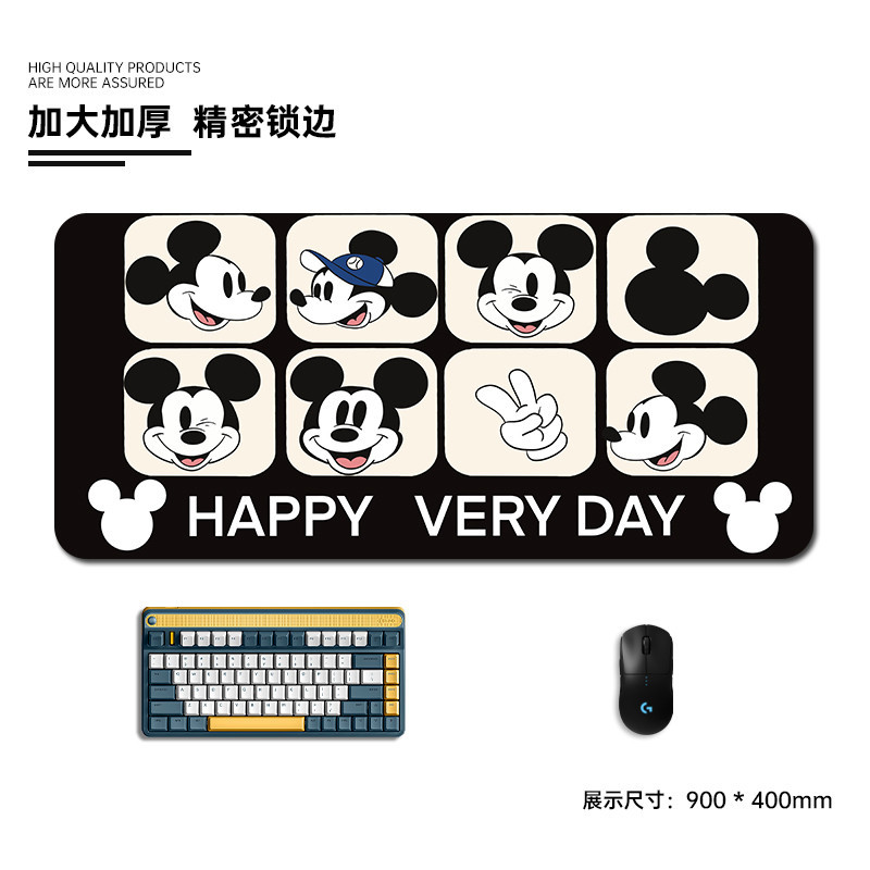 Mickey Mouse Pad ขนาดใหญ่ Michael Theodore Mouse Deskpad น่ารักการ์ตูน ...
