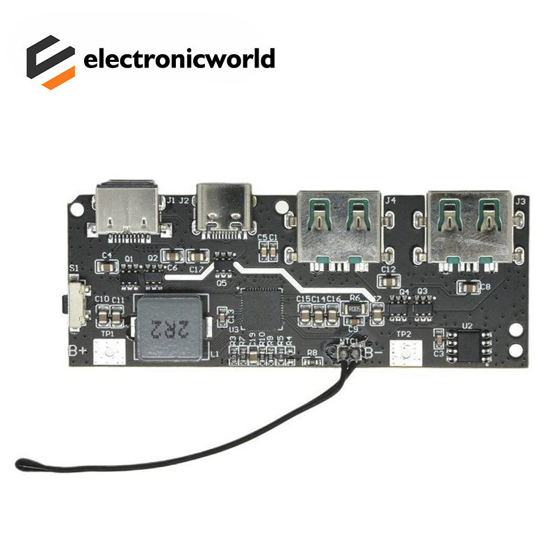 22.5w Quick Charging โมดูลมือถือ QC4.0 PD3.0 5 พอร์ต Dual USB Mobile Power Bank แผงวงจรป้องกัน ...