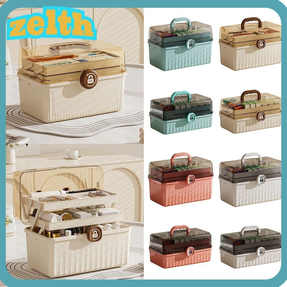 Zelth กล ่ องยา , Multi-Layer Folding First Aid Kit, แบบพกพาความจุขนาดใ ...