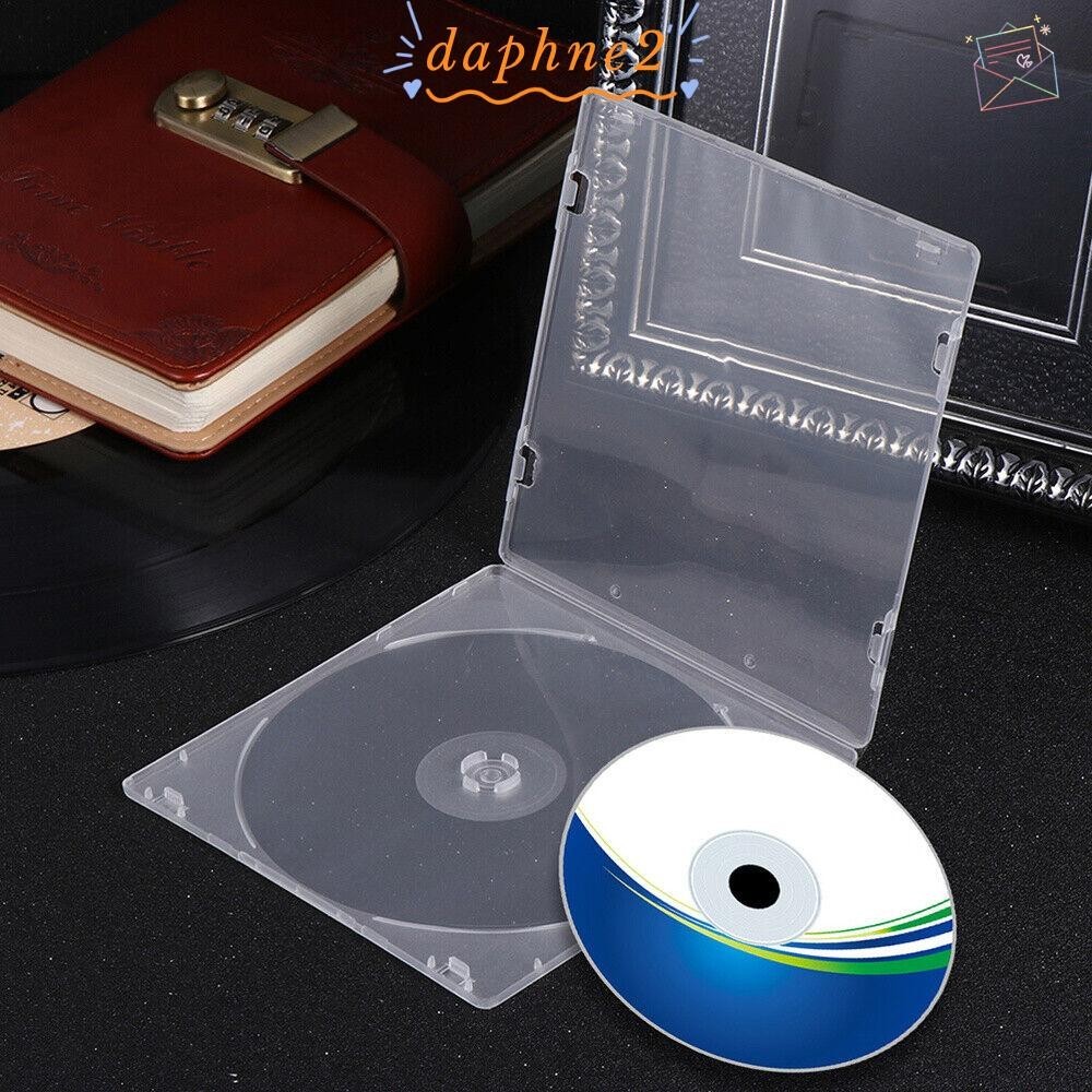 Daphs 20 ชิ้น CD, Single Disc PP Square PP Box, ฝาครอบแบบพกพาสามารถ ...